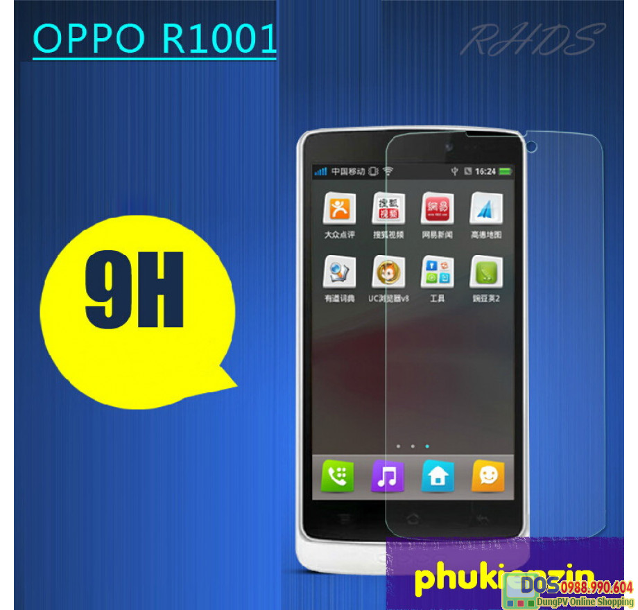 Miếng dán cường lực oppo joy r1001, kính cường lực oppo joy r1001